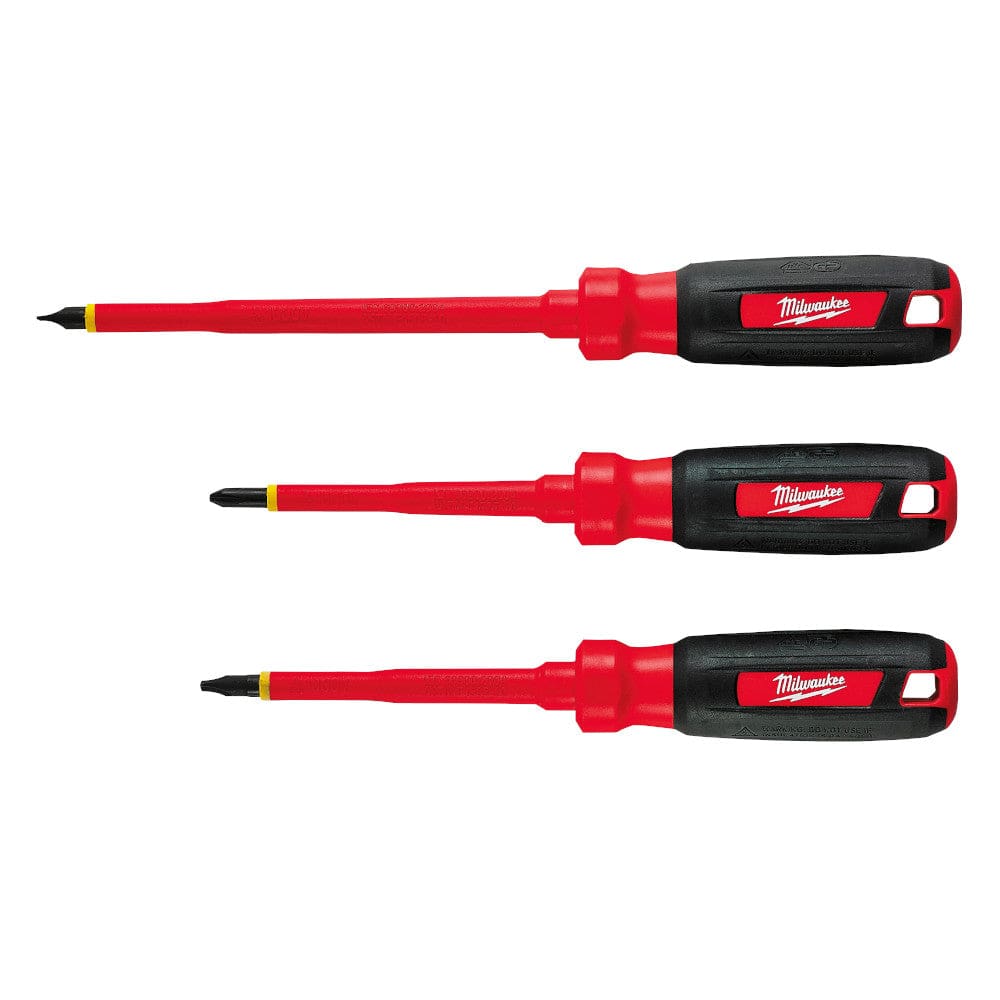 Milwaukee 3-Piece 1000V Insulated Screwdriver Set – Capital Tools USA